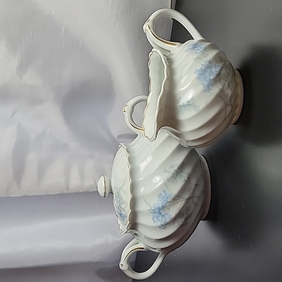 Limoges | Kitchen | Haviland Limoges Bergere Blue Flowers Gold Verge ...